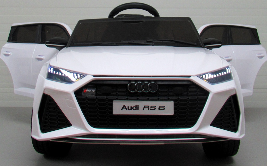 AUDI RS6 GT Biały Auto na akumulator EVA Skóra pilot > Sklep ...